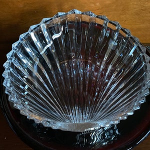Heavy Crystal Shell Design Bowl - Etsy