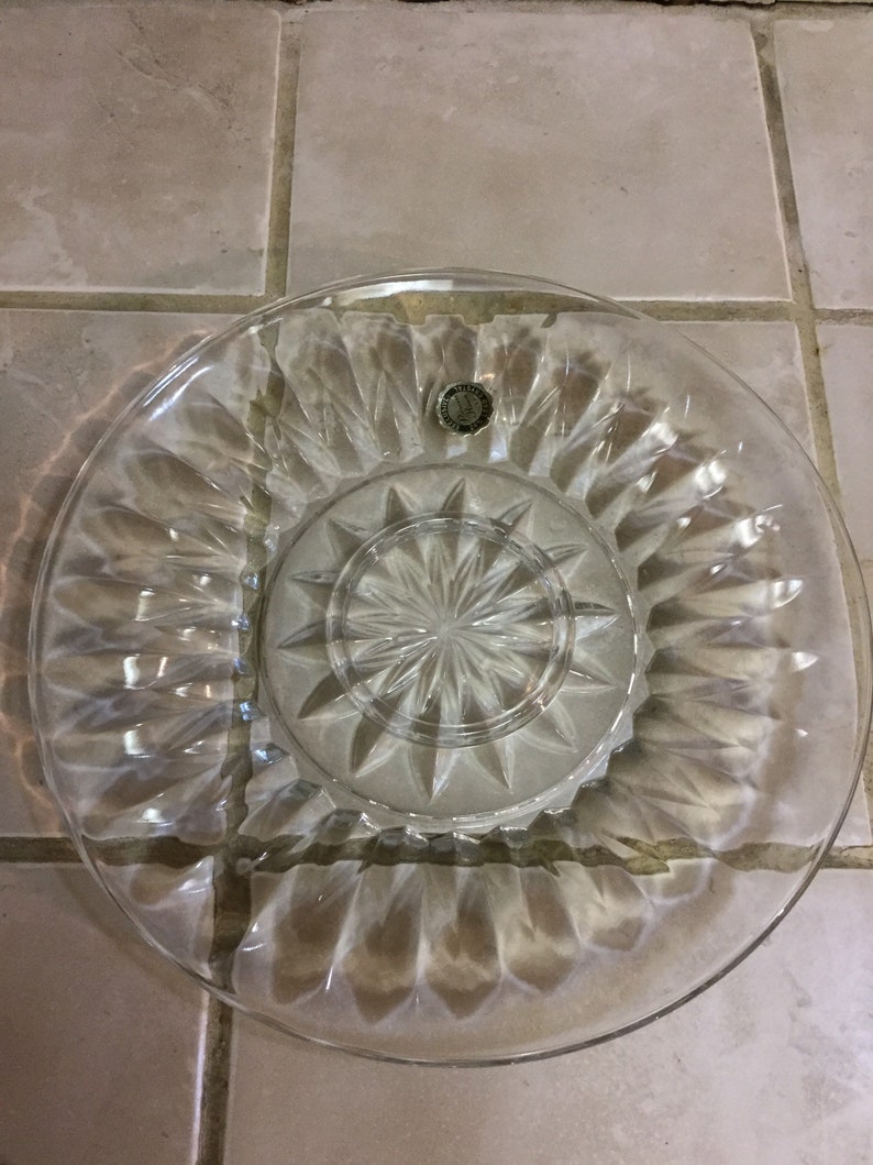 Princess House Crystal Plate - Etsy