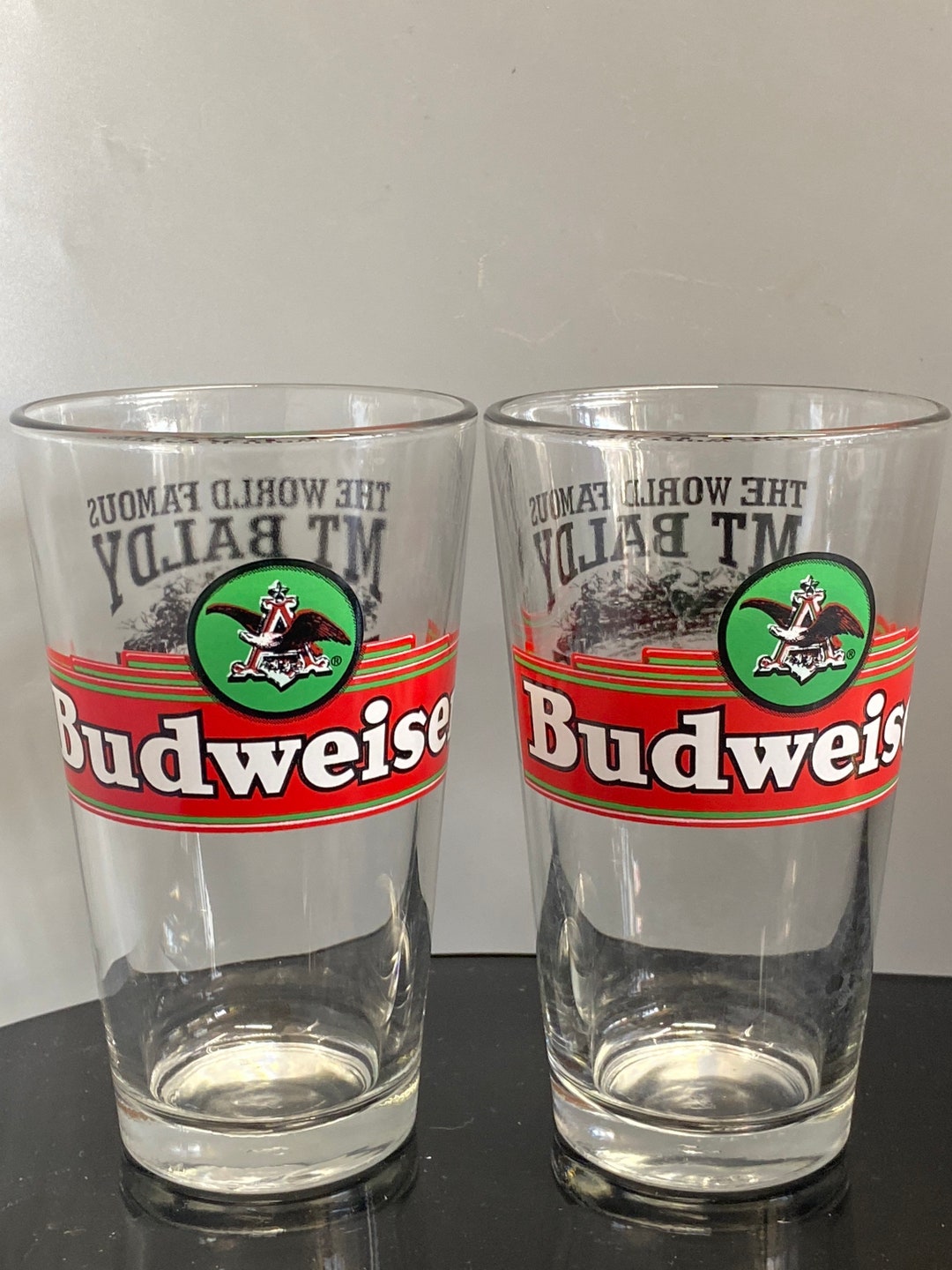 Budweiser Beer Pint Glass - Etsy