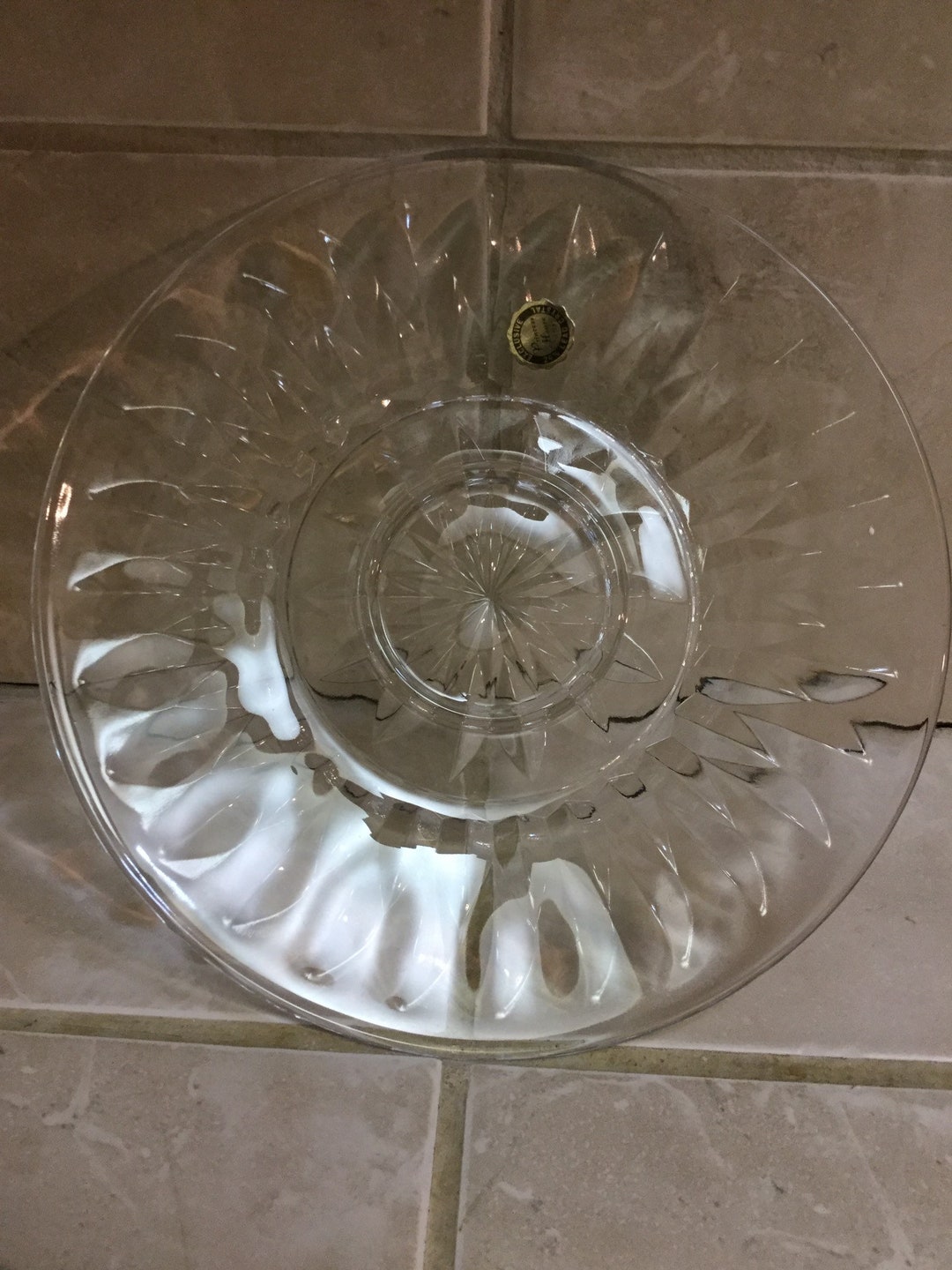 Princess House Crystal Plate - Etsy