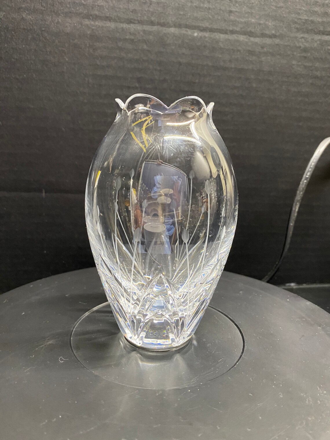 Mikasa Petit Points Cut Crystal Vase | Etsy
