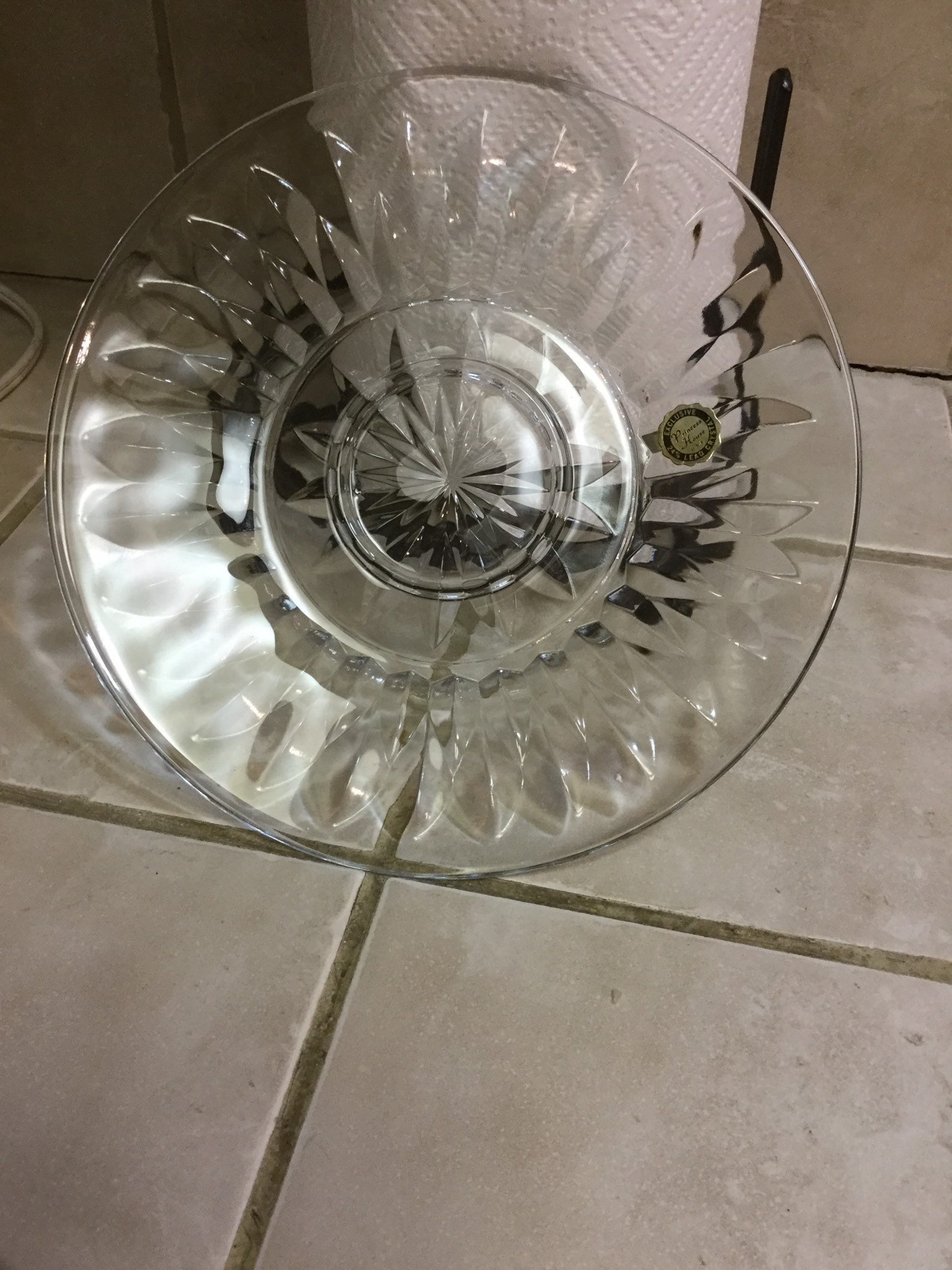 Princess House Crystal Plate - Etsy