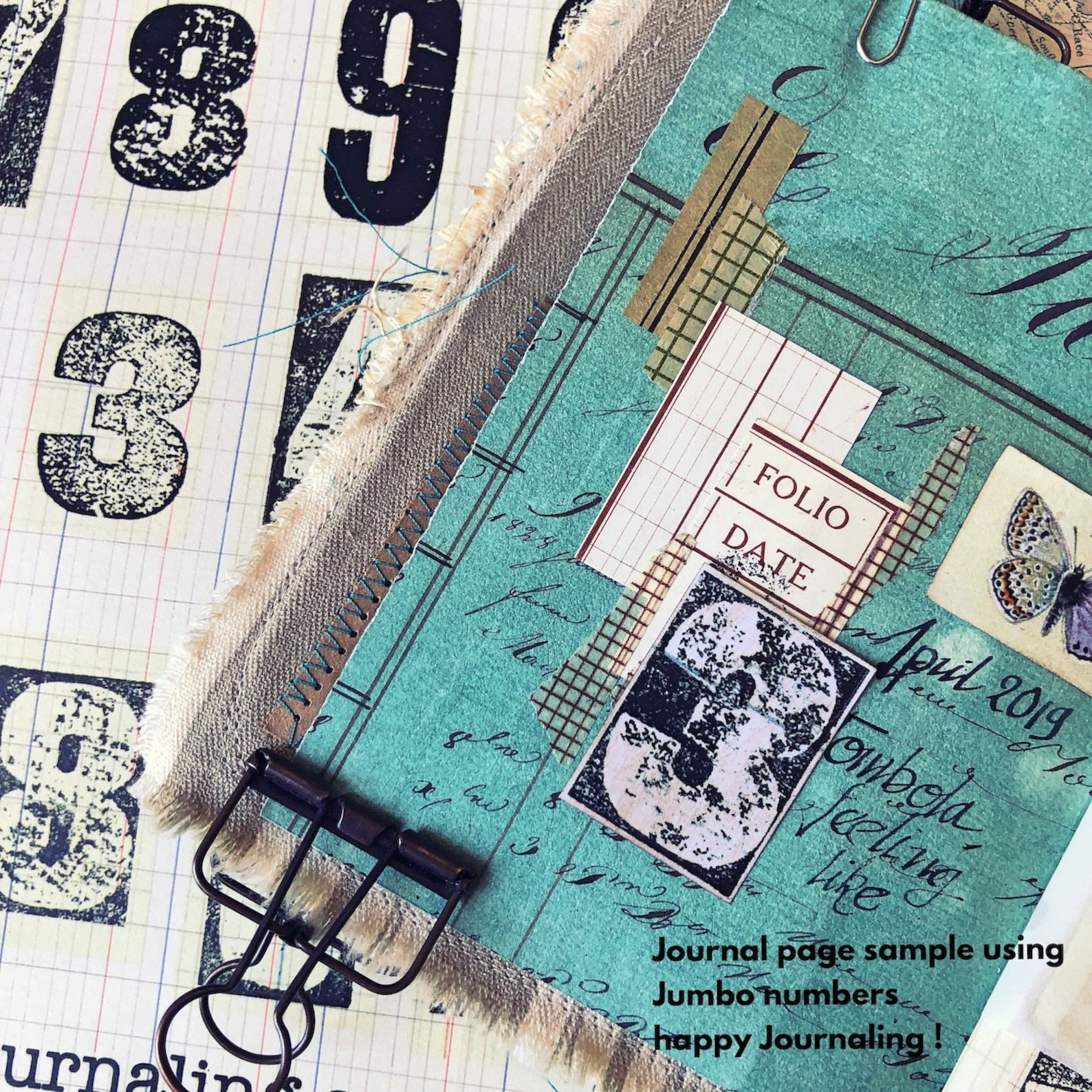 Jumbo Numbers for Journaling Dates - Digital Downloadable - Etsy