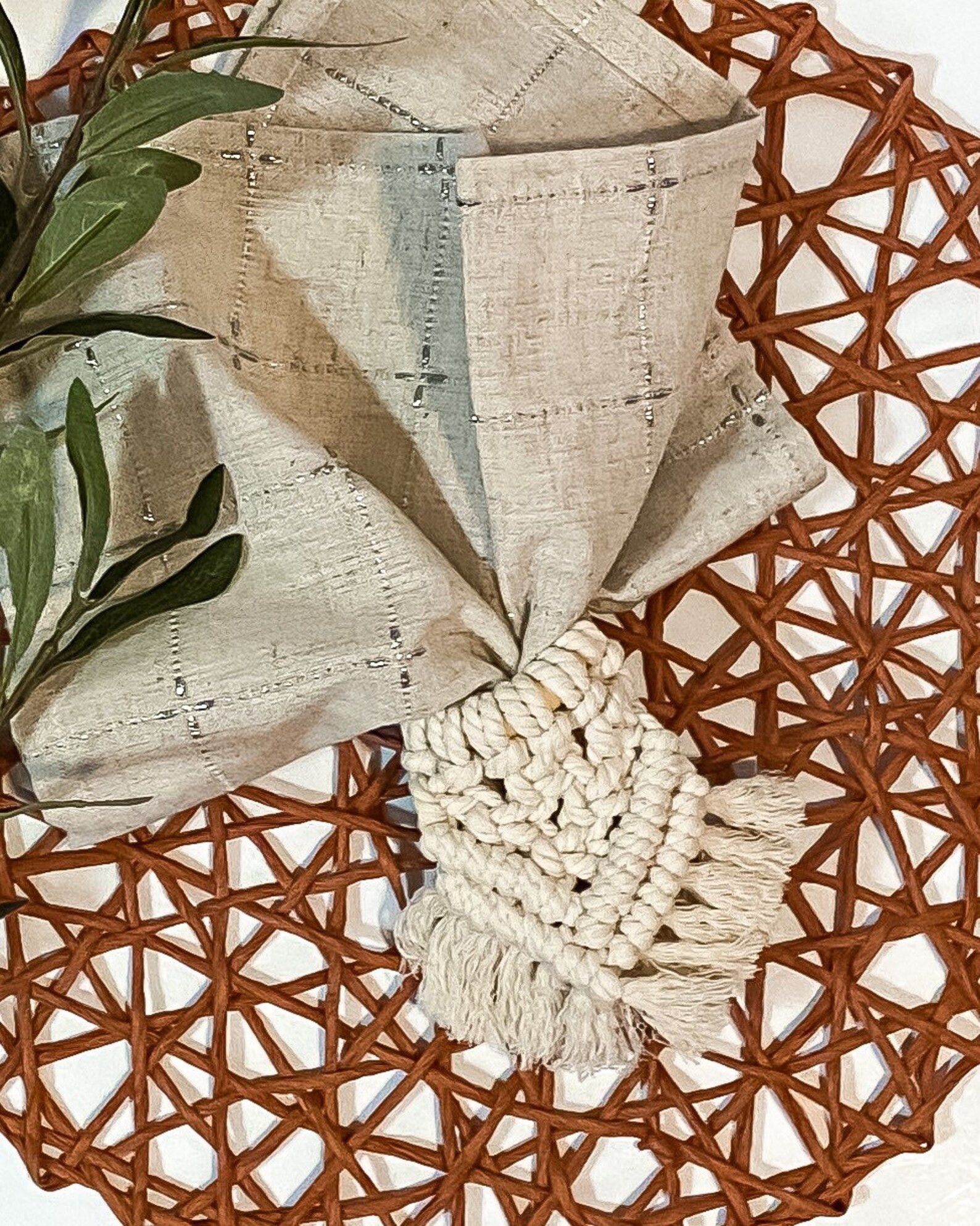 Macrame napkin rings/napkin ring/macrame ring/small | Etsy