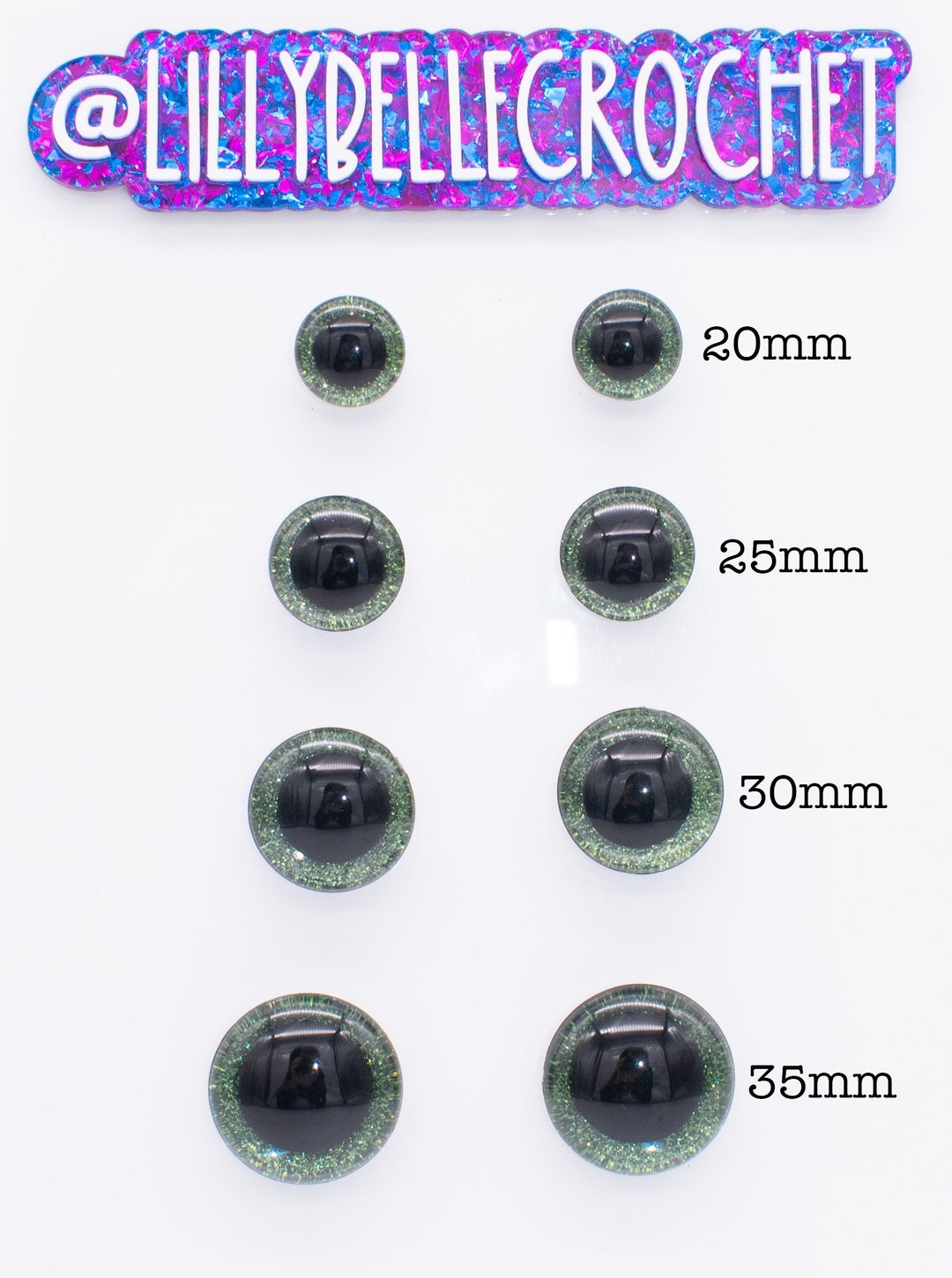 Handmade Dark Green Glitter Safety Eyes - Etsy