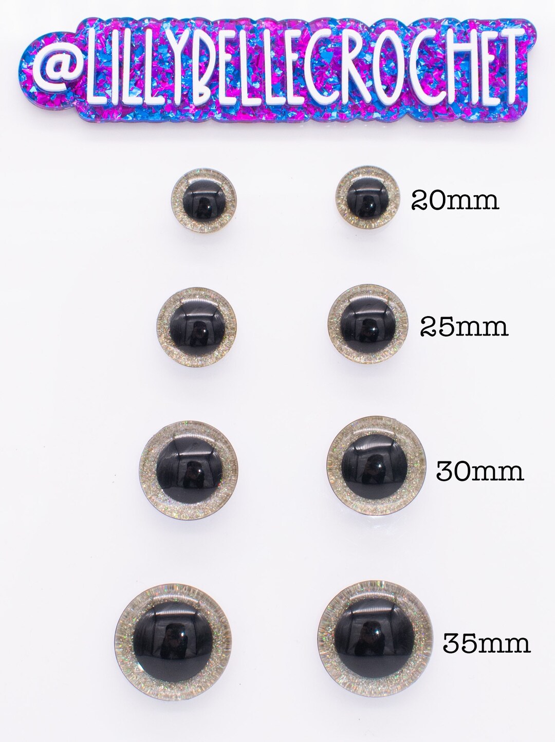 Handmade Gold Confetti Glitter Safety Eyes - Etsy