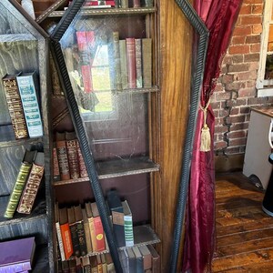 Coffin Display Case With Glass Enclosure , Gothic, Morbid, Black, Dark ...