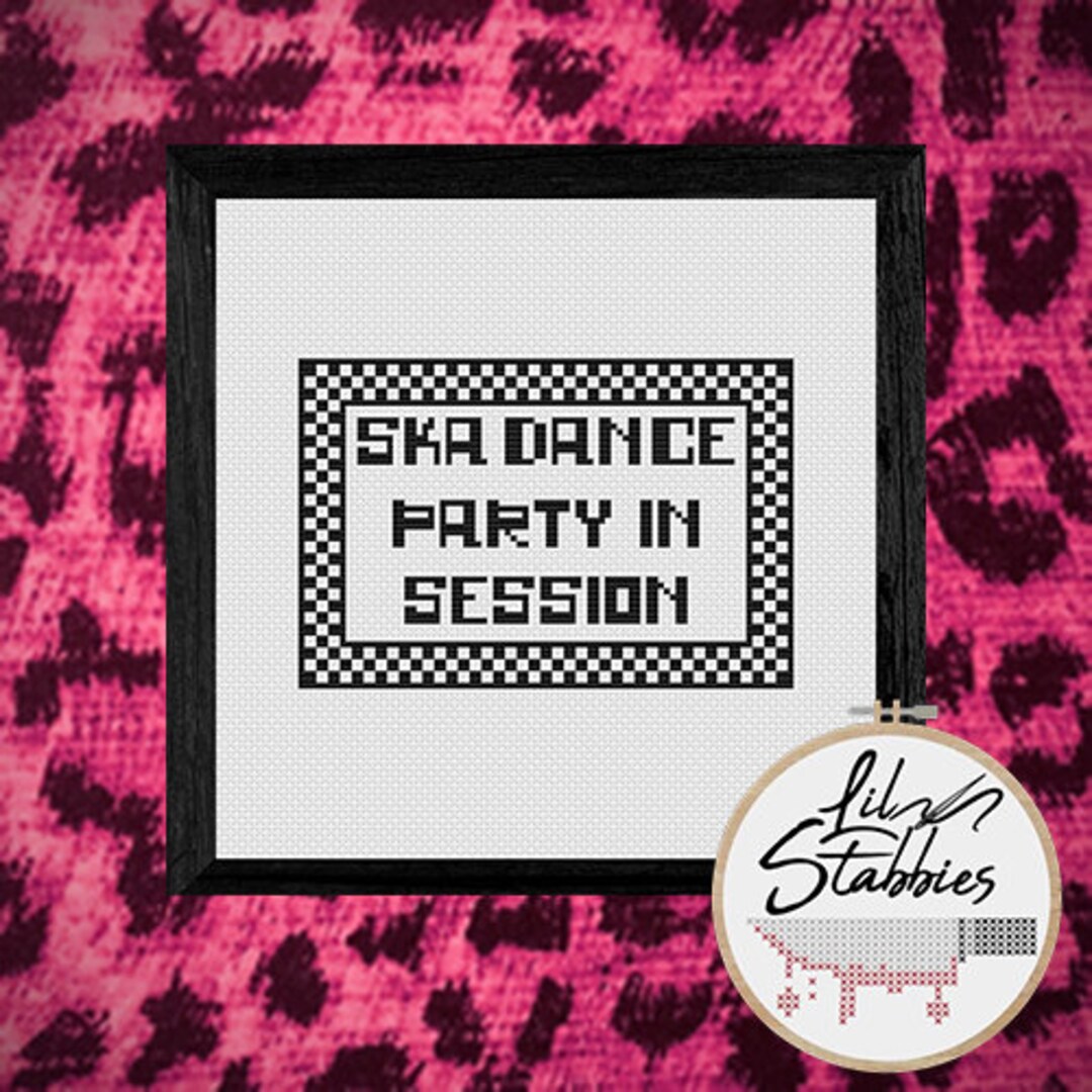 Ska Dance Party - Punk Cross Stitch Pattern - Etsy