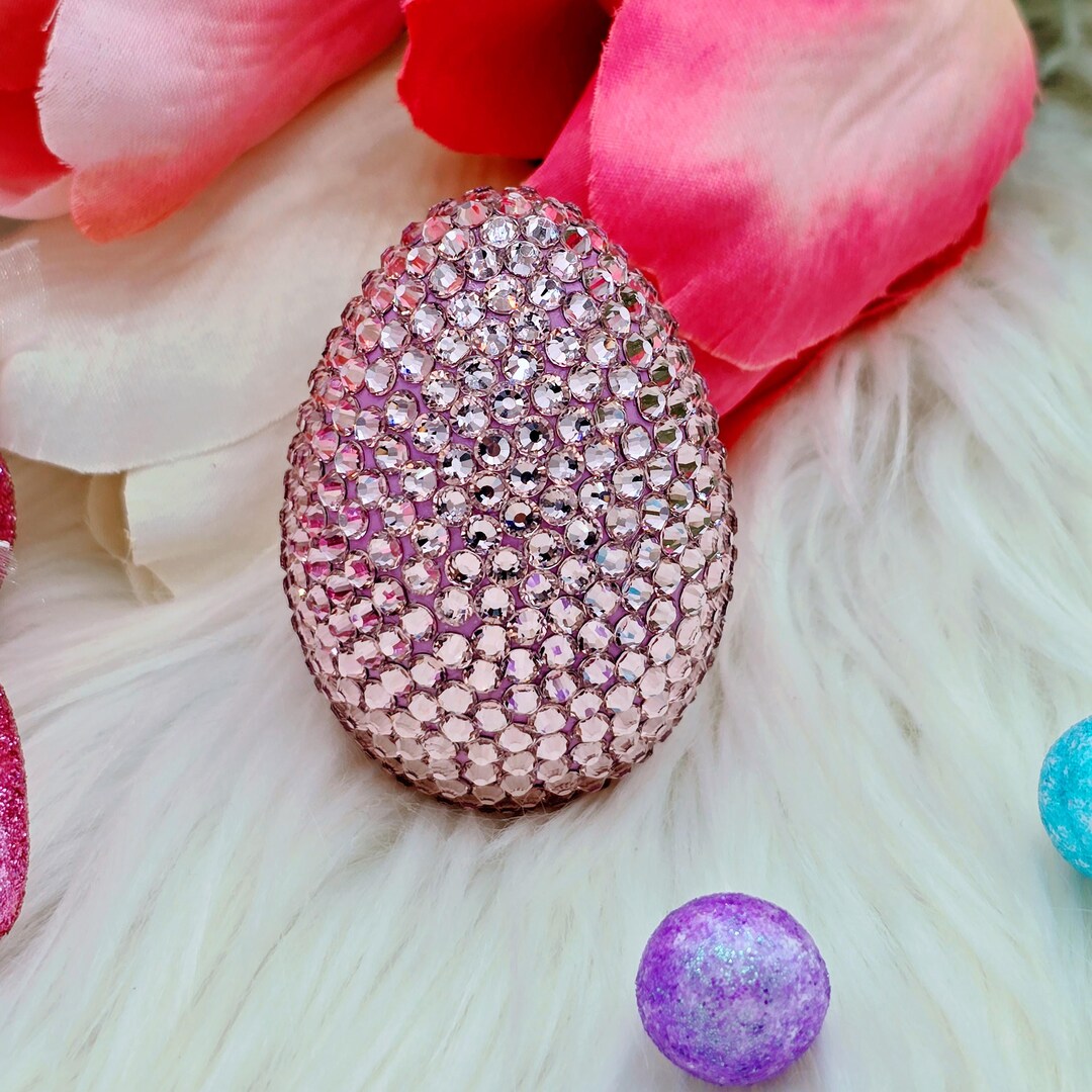 Pretty Pink Rhinestone Bling Easter Egg | Easter Basket Gifts and Decor ...