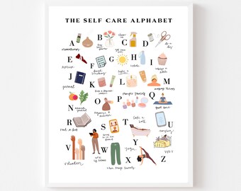 Self Care Alphabet - Etsy UK