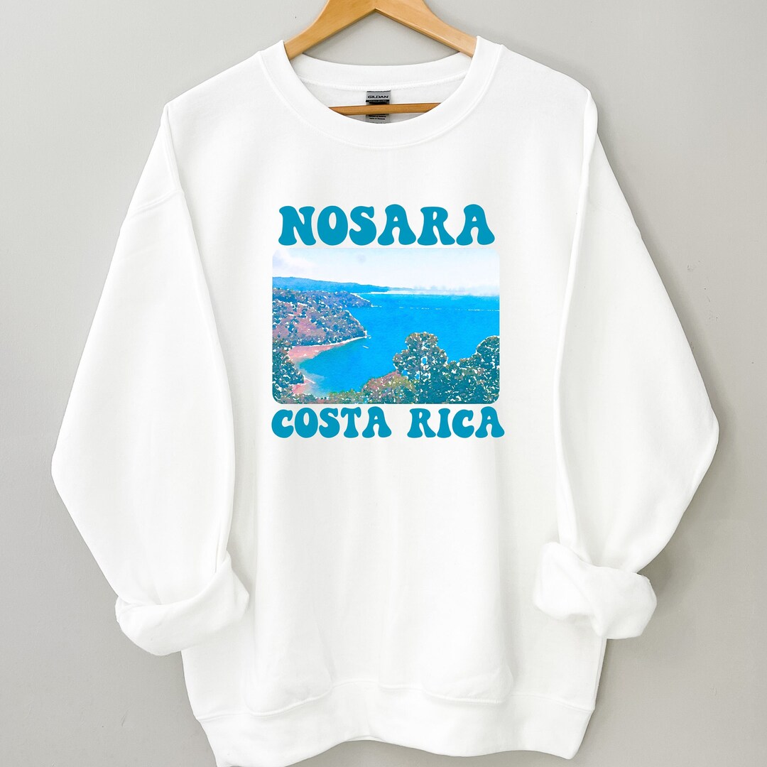 Nosara, Costa Rica Watercolor Beach Scenery Unisex Crewneck Sweatshirt ...