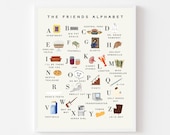 Friends TV Show Alphabet Abc's of Friends TV Show - Etsy