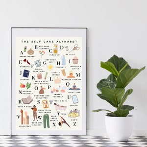 The Self Care Alphabet | Self Care Abc's Poster | Digital Download - Etsy