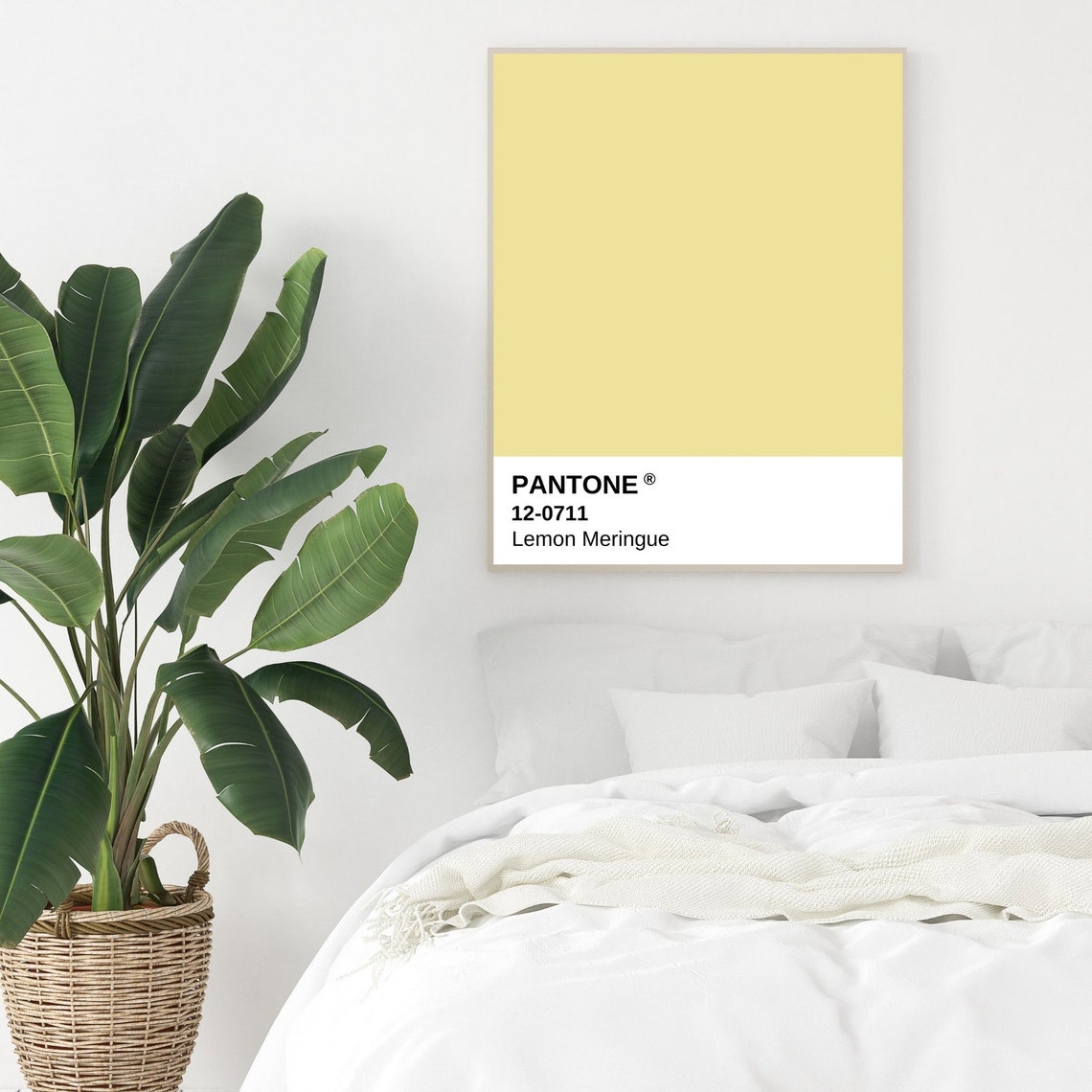 Lemon Meringue Yellow Pantone Wall Art Printable Pastel | Etsy