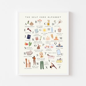 The Self Care Alphabet | Self Care Abc's Poster | Digital Download - Etsy