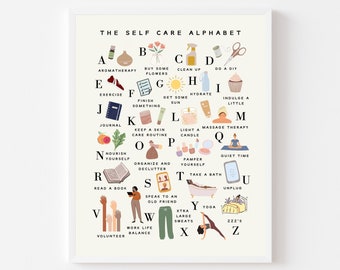 Self Care Digital Poster - Etsy