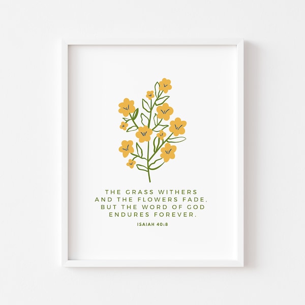 Bible Verse Flowers - Etsy