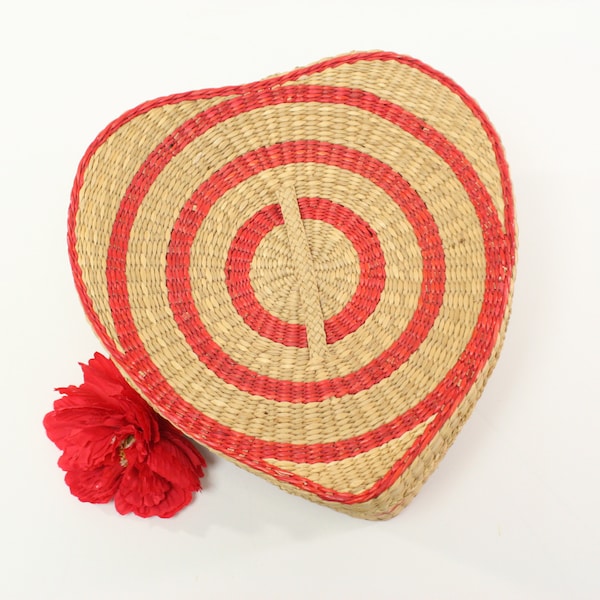 Woven Heart Basket - Etsy
