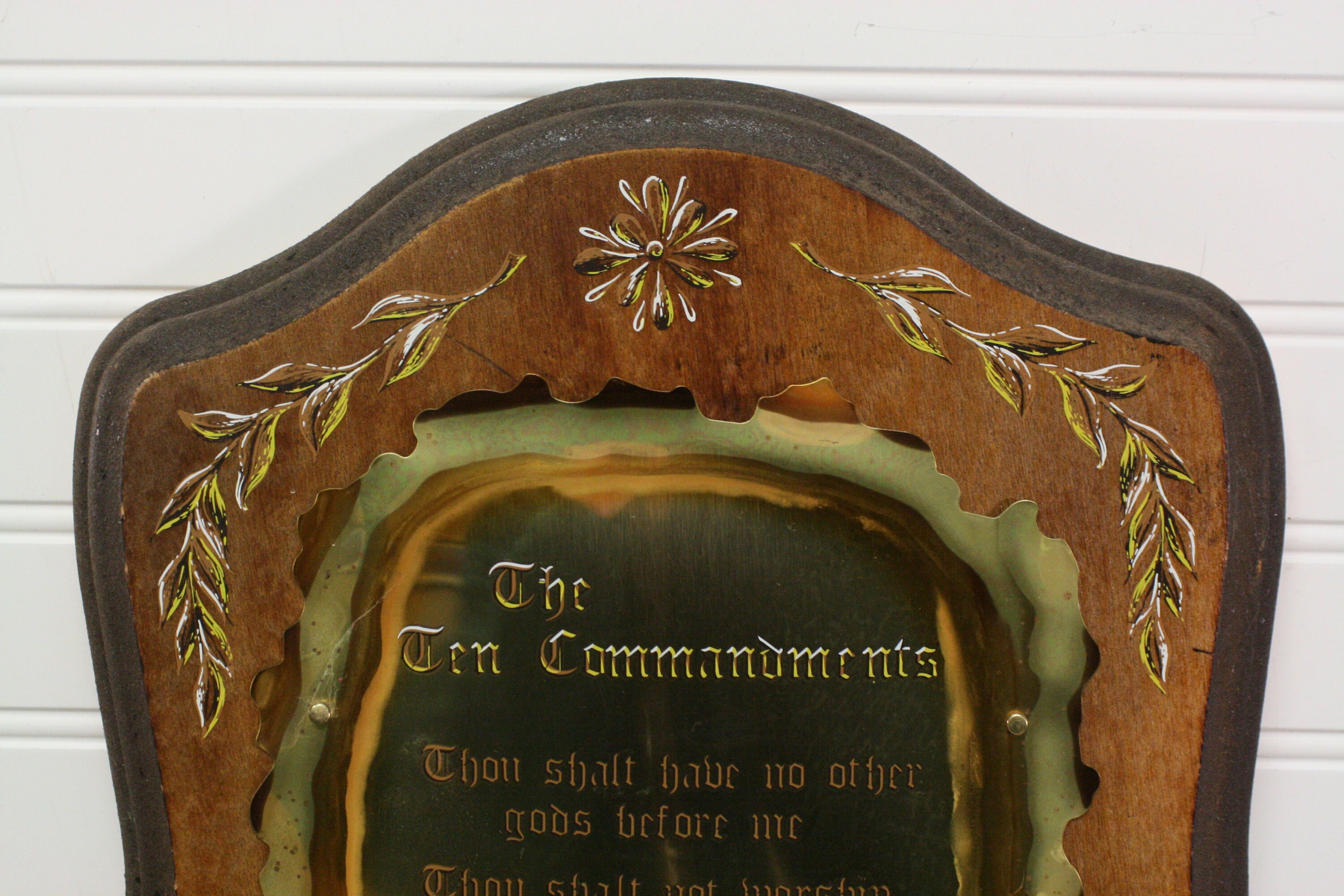 Vintage the Ten Commandments Wall Plaque/christian Wall - Etsy
