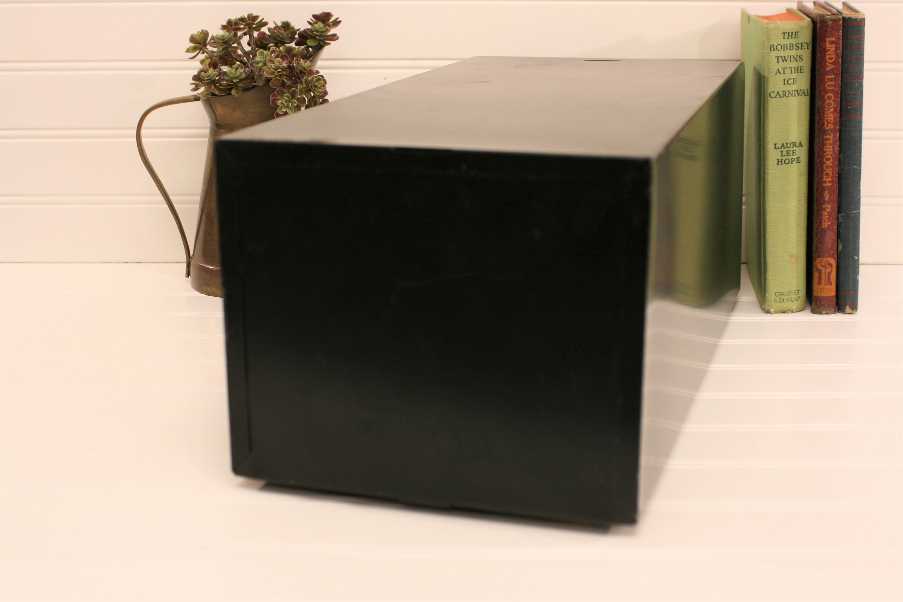 Vintage Steelmaster Black Metal Card Cabinet/office Equipment File Box ...