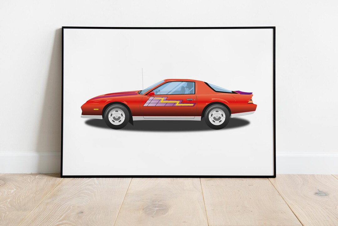 Custom Car Illustration, Chevrolet Camaro Z28, Thunderhawk M.A.S.K 80s ...