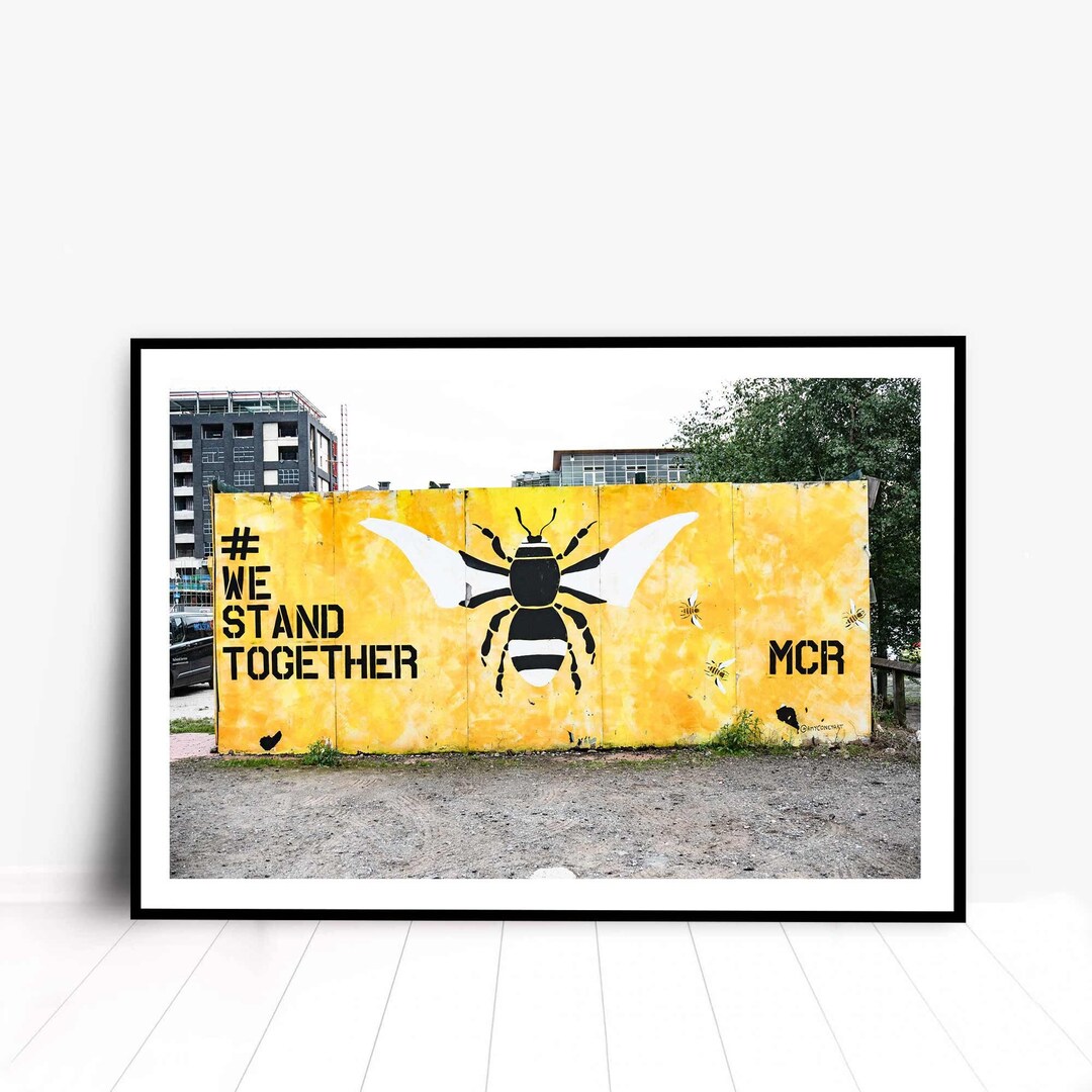 Manchester Big Yellow Bee Graffiti Street Photography Fine Art Digital ...
