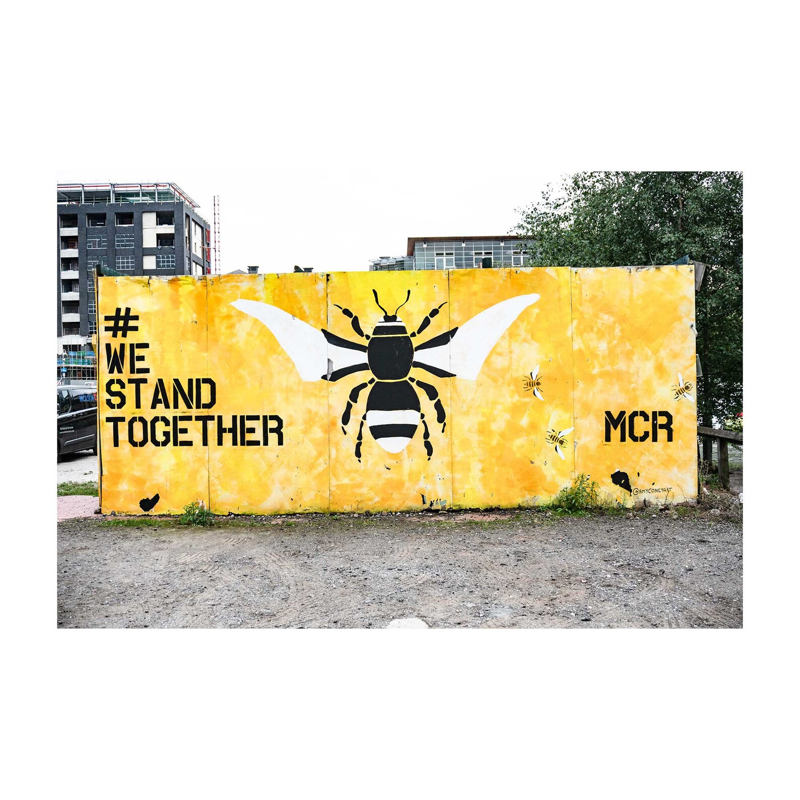 Manchester Big Yellow Bee Graffiti Street Photography Fine Art Digital ...