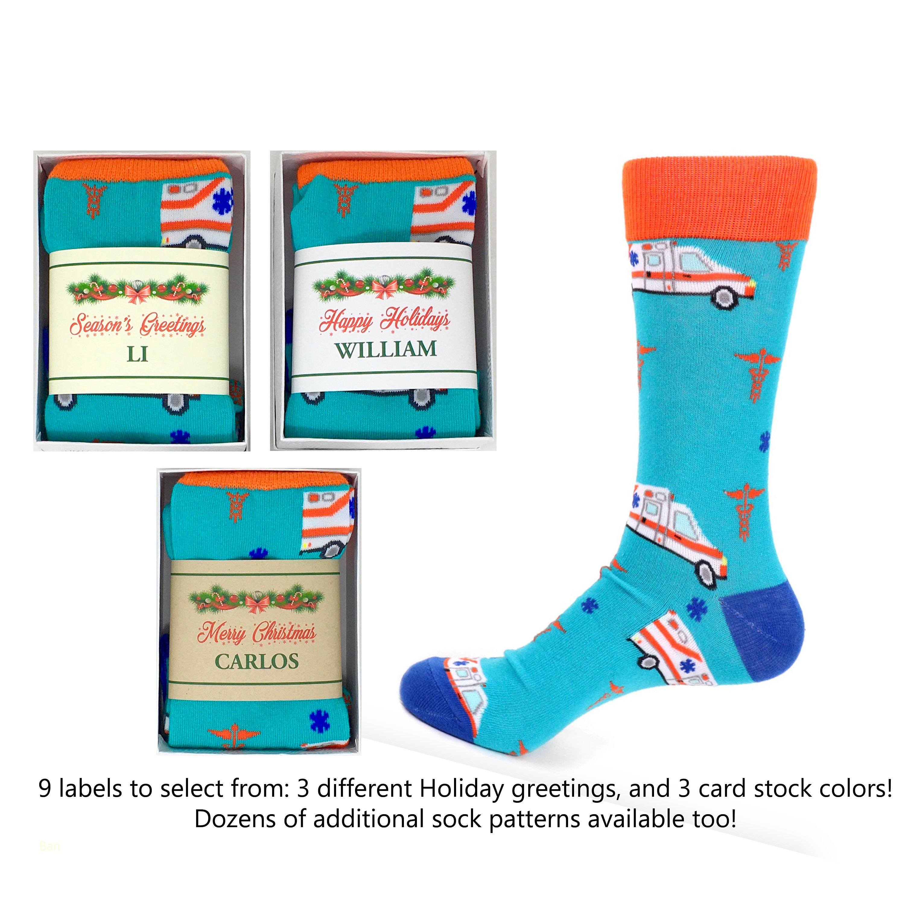 1 Pair Men's Paramedic EMT Ambulance Novelty Socks / - Etsy