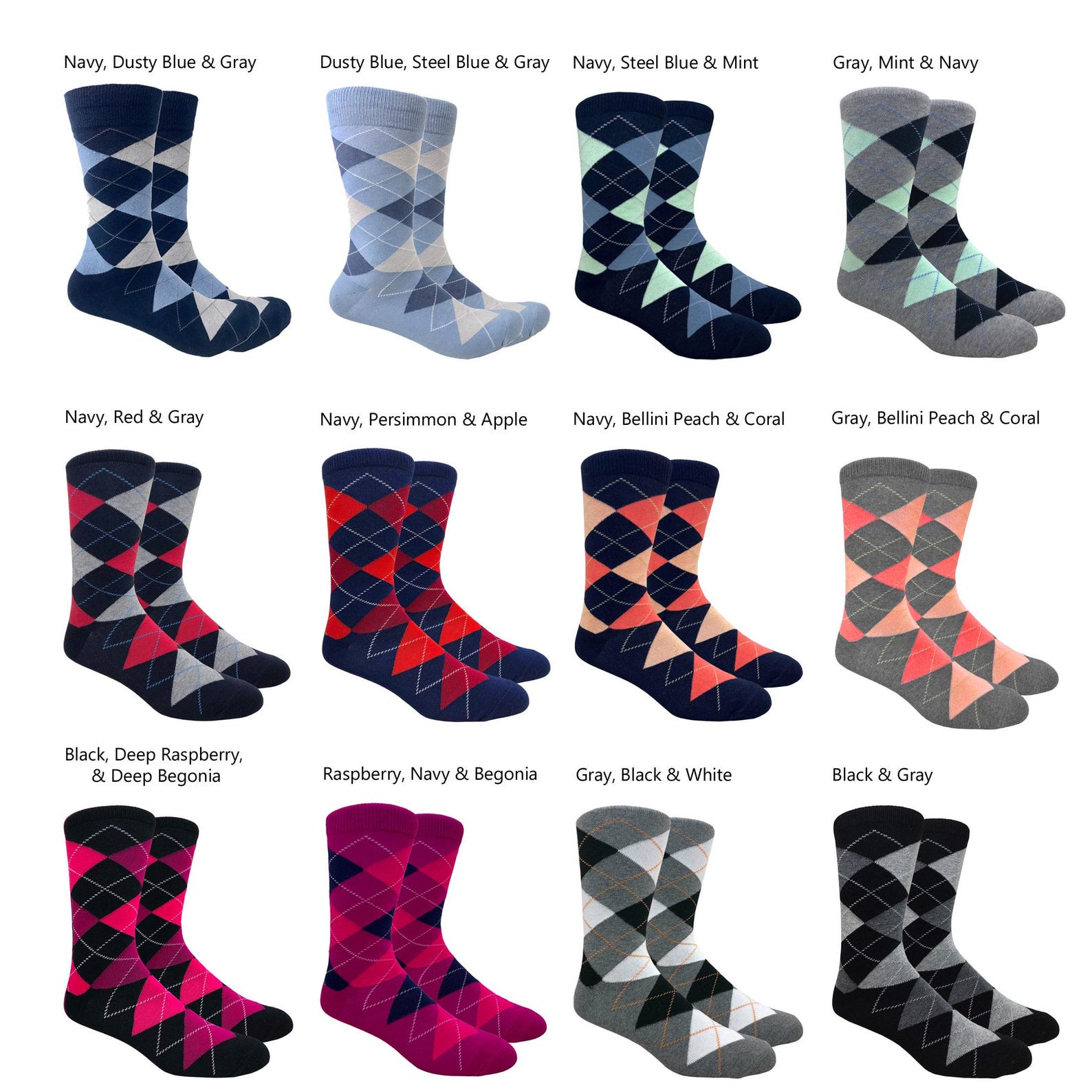 Sage Green Polka Dot Socks , 1 Pair Men's Personalized Groomsmen ...