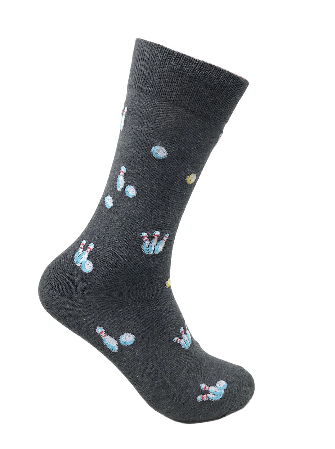 Bowling Socks, Charcoal Gray Bowling Socks, Groomsmen Socks, Wedding ...