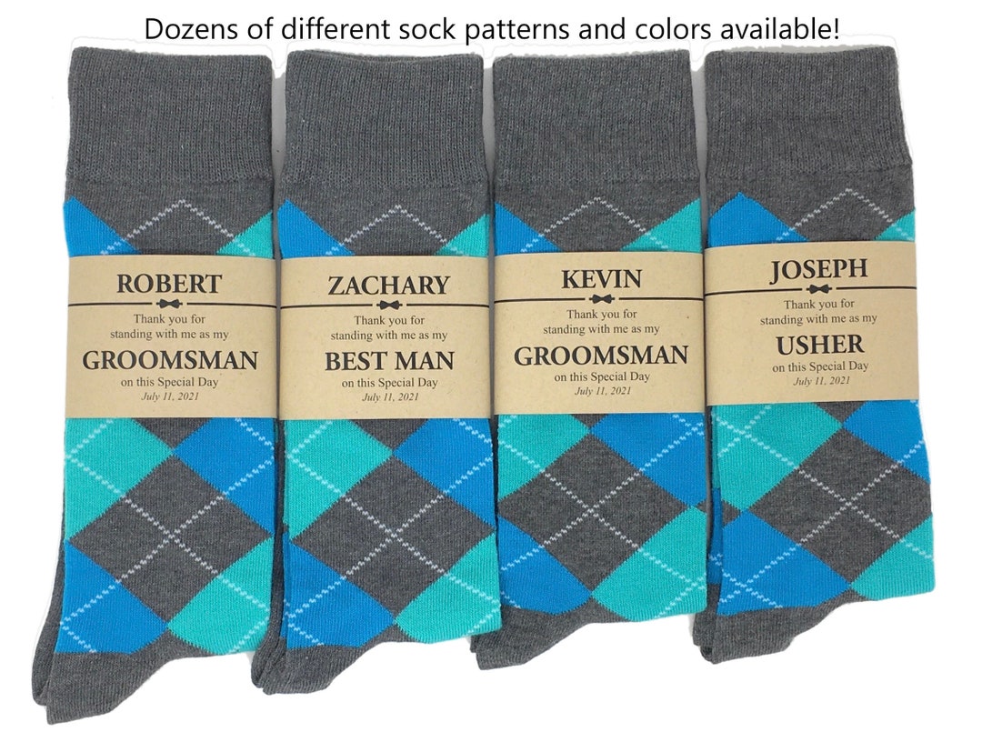 1 Pair Mens Gray & Turquoise Argyle Socks: Multiple Patterns Options ...