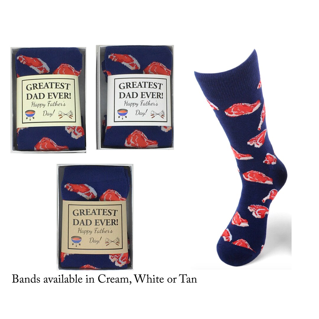 Men's Meat Lovers & Multiple Patterns Available Novelty Fun Crew Socks ...