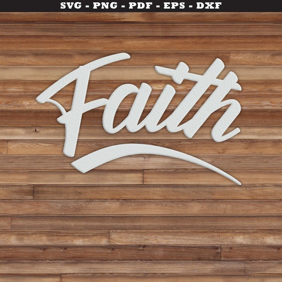 Faith Typography for Jesus Cut File Clipart Svg Png Pdf - Etsy