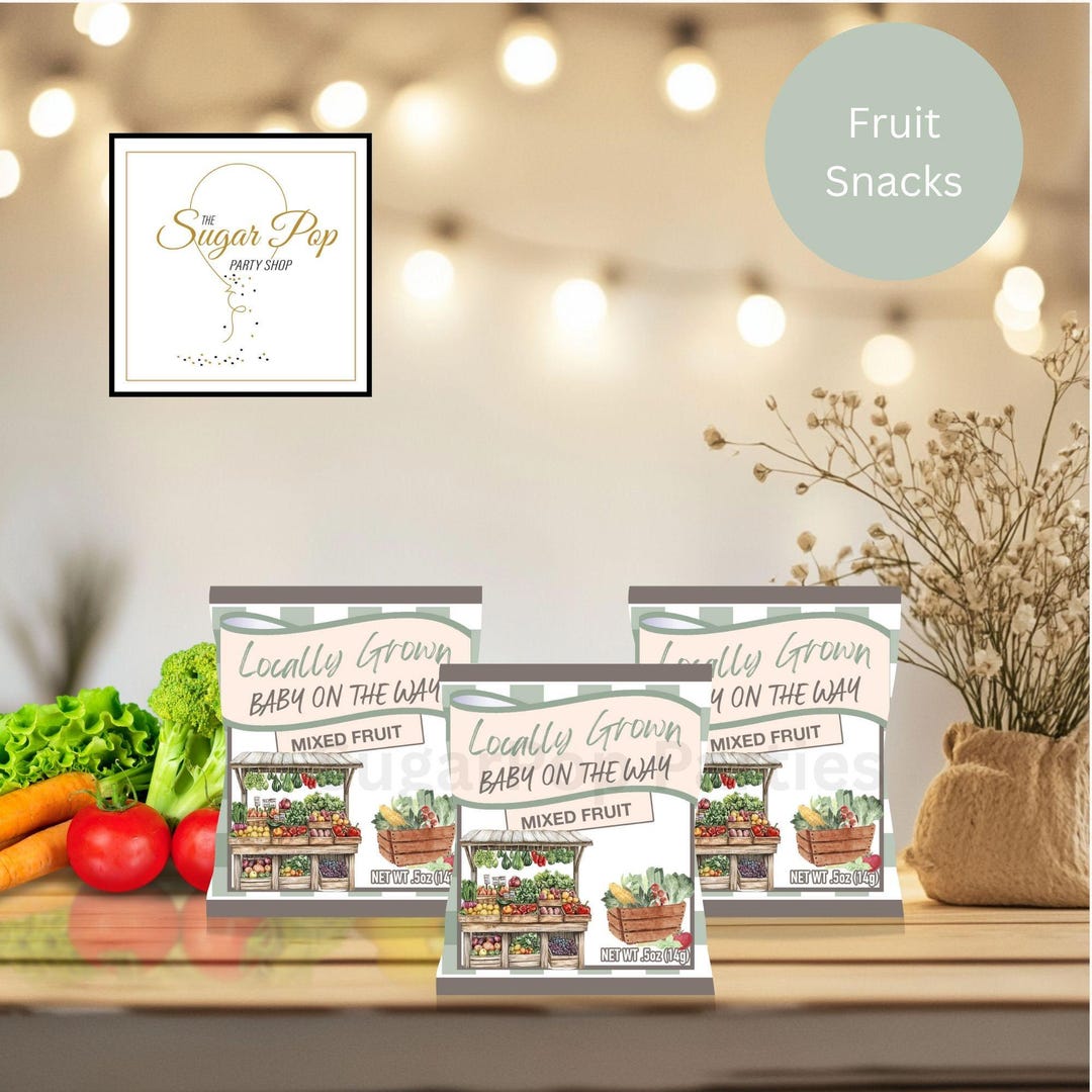 Instant Download| Locally Grown| Little Sprout| Fruit Snack Gummy ...