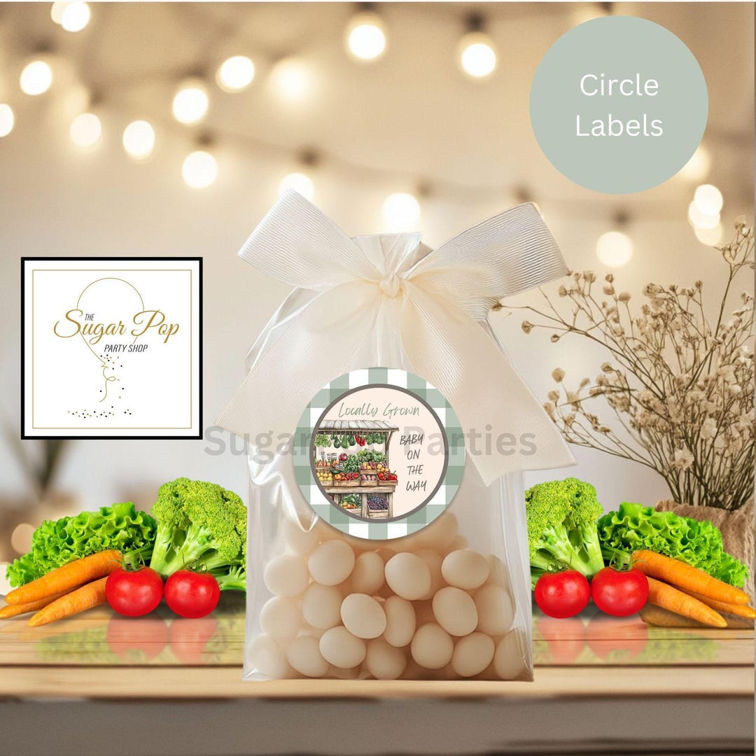 Instant Download| Locally Grown| Little Sprout| Sticker Labels| Farmers ...