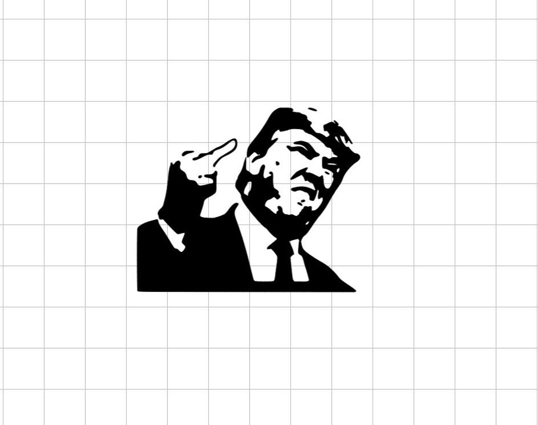 Trump Middle Finger Decal - Etsy