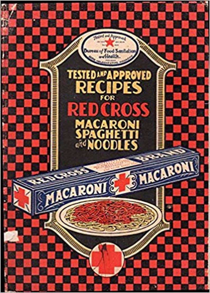 RED CROSS SPAGHETTI Cookbook - Etsy