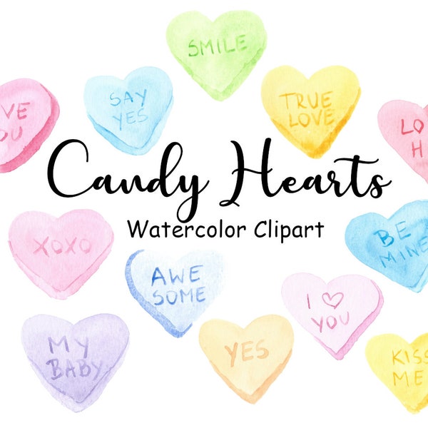 Candy Hearts - Etsy