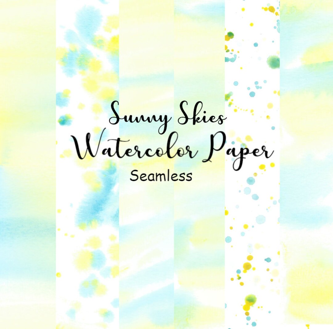 Watercolor Digital Paper, Seamless Background Texture, Hand Painted ...