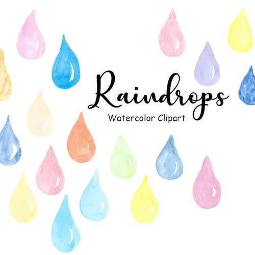 Watercolor Weather Clipart 14 Hand Painted PNG Watercolor - Etsy