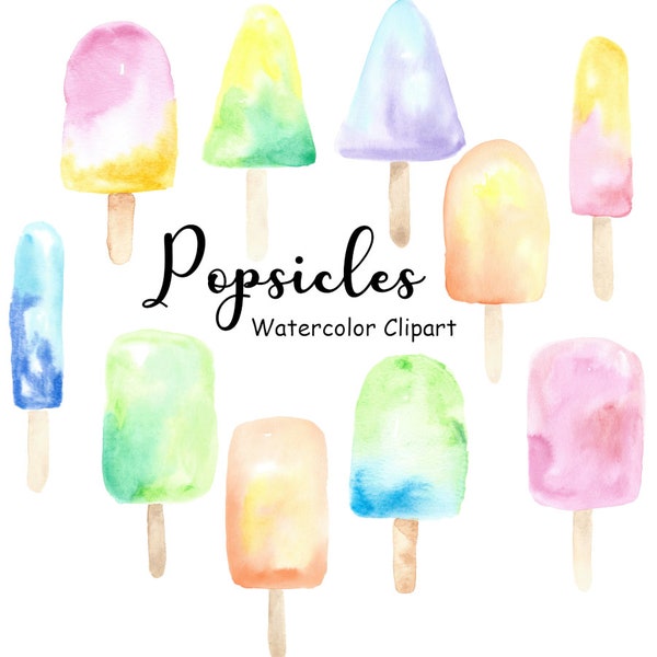 Popsicle Clipart - Etsy