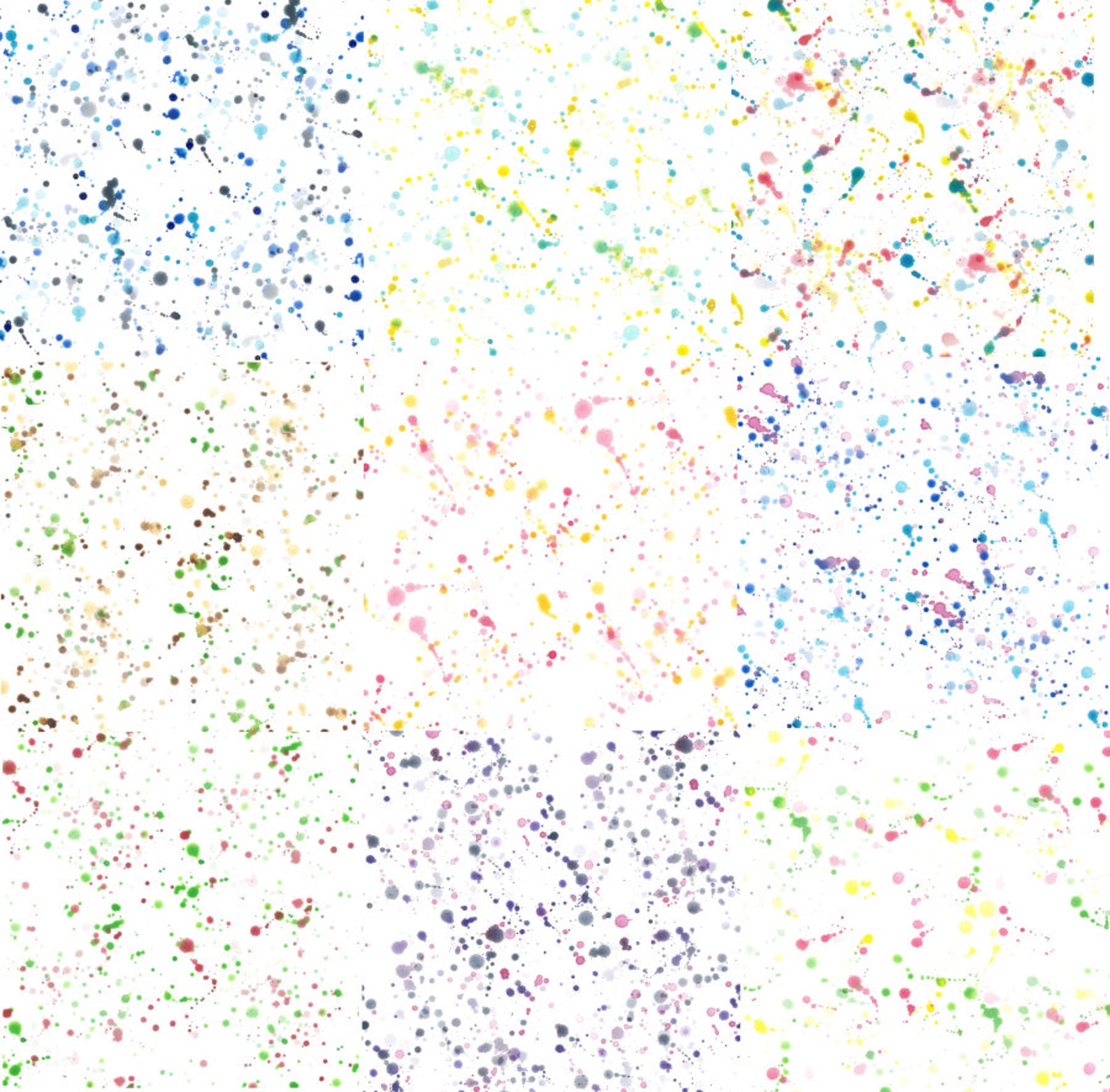 Watercolor Splatter Digital Paper Seamless Background - Etsy