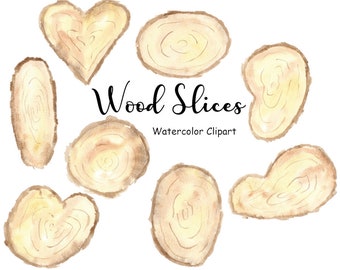 Tree Slice Clip Art - Etsy