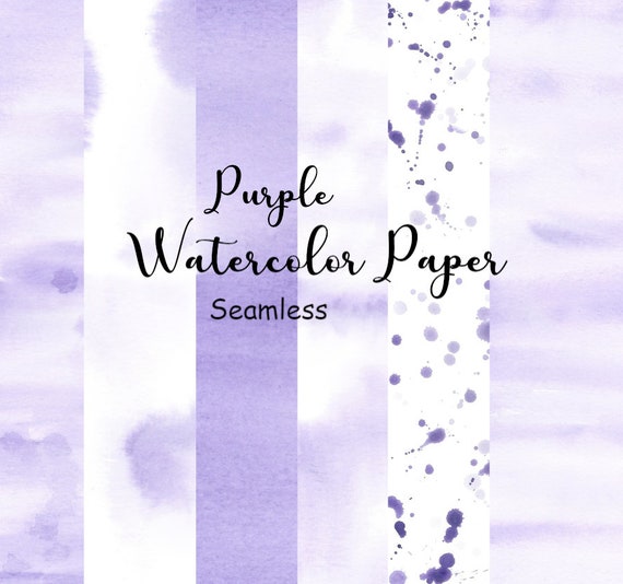 Purple Watercolor Digital Paper Seamless Background Texture - Etsy