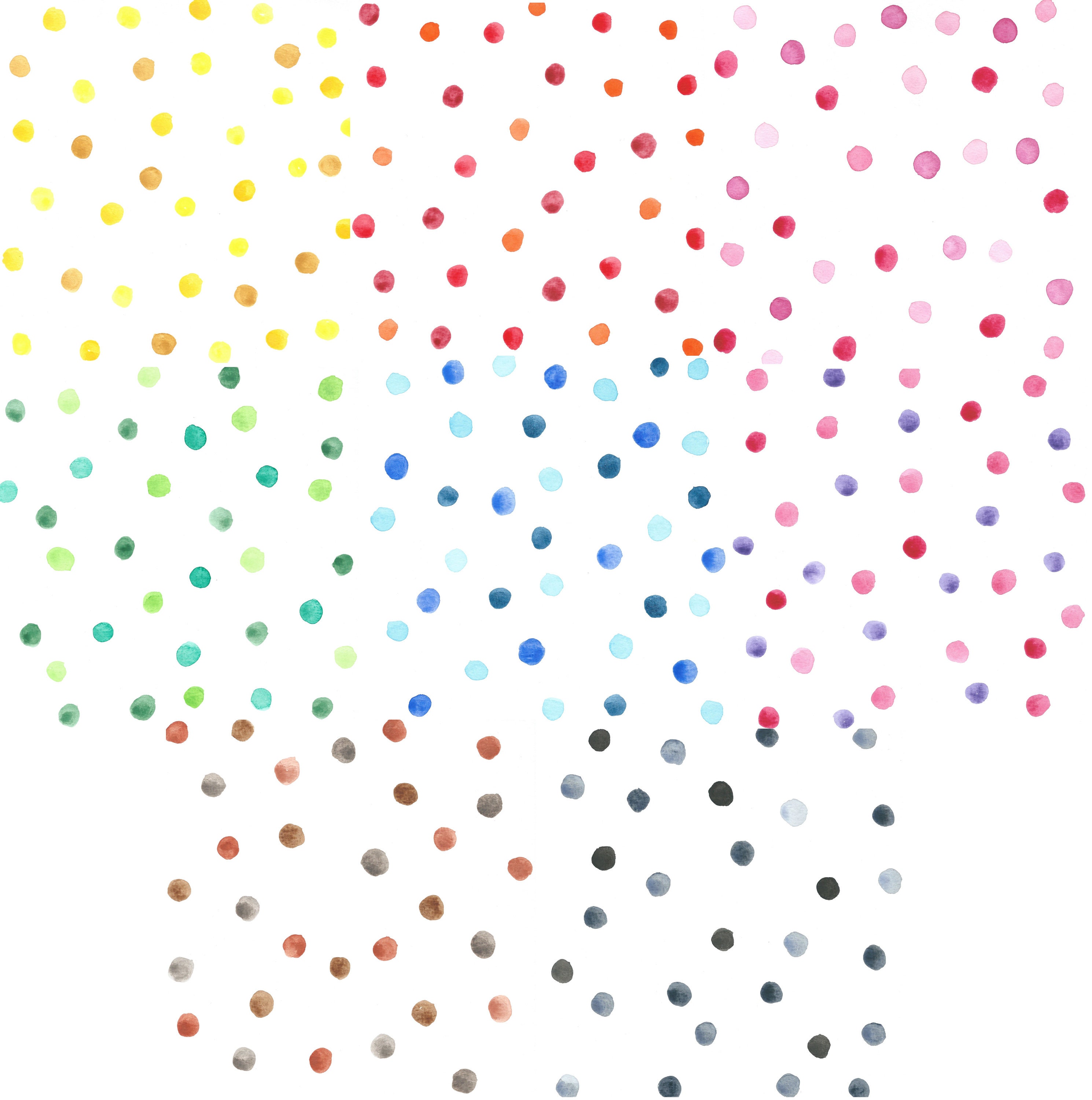 Polka Dot Watercolor Digital Paper Hand Painted Pattern - Etsy