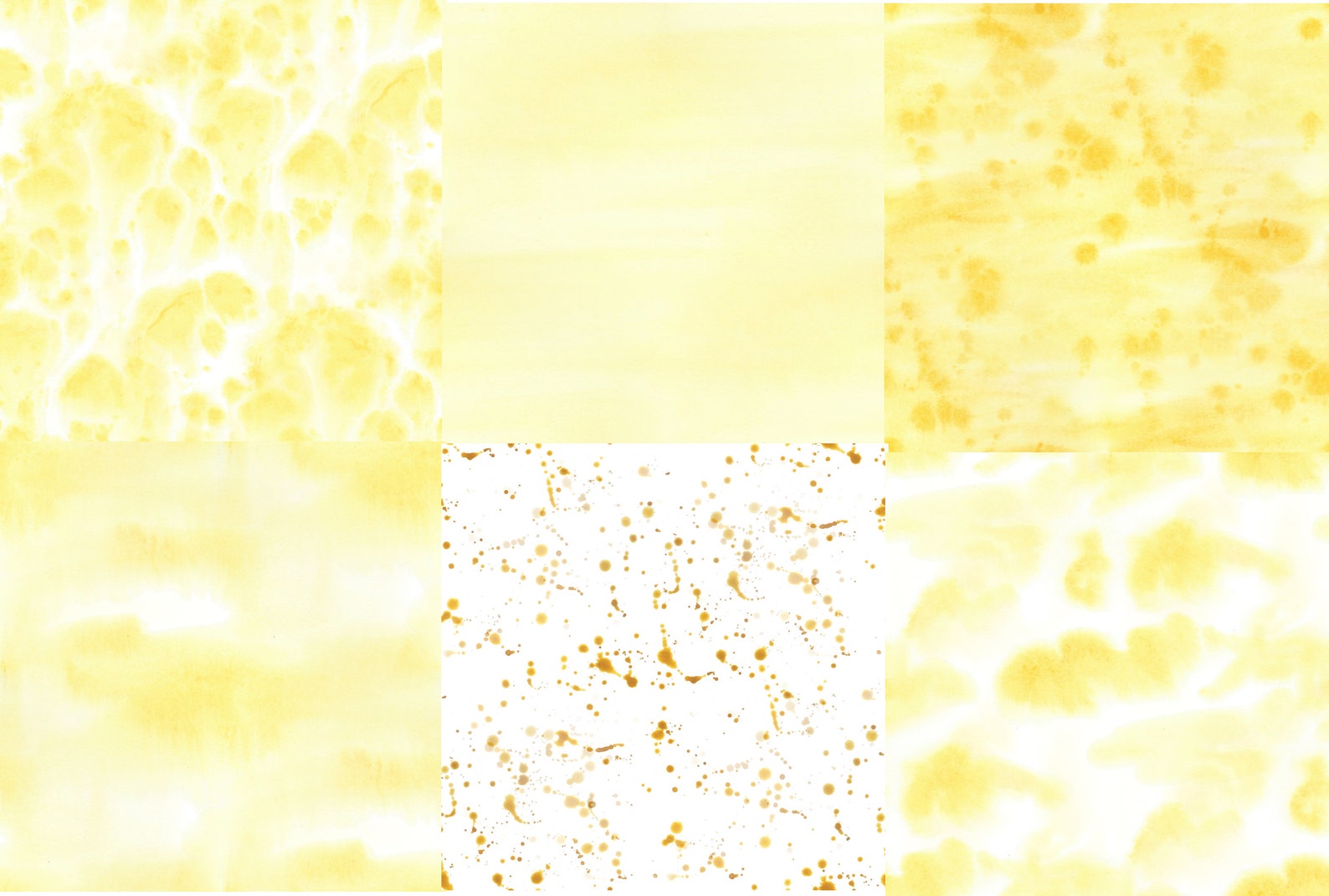 Yellow Watercolor Digital Paper Seamless Background Texture - Etsy