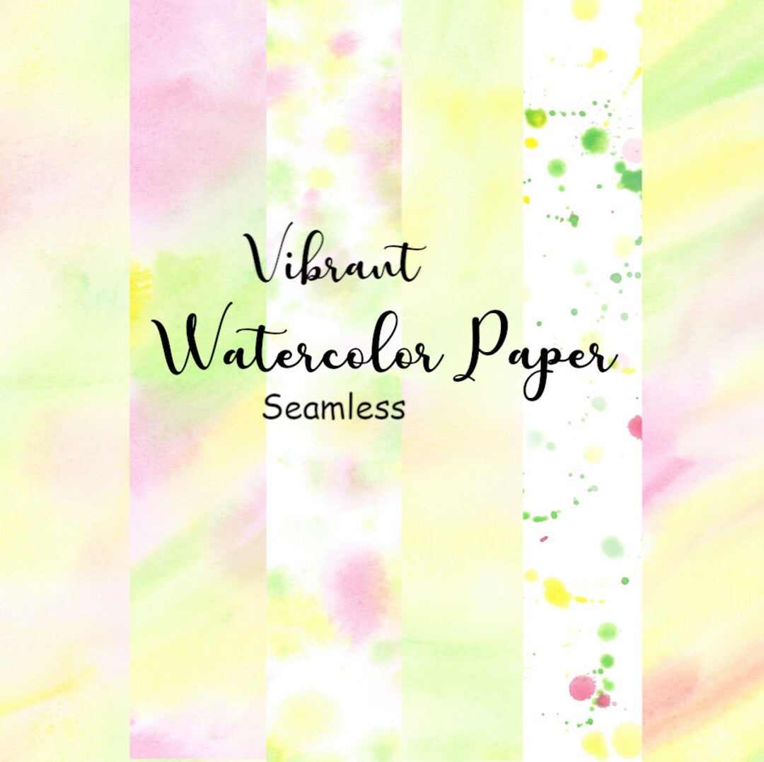 Watercolor Digital Paper, Seamless Background Texture, Hand Painted ...