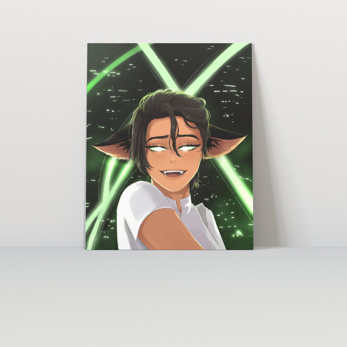 Chipped Catra Art Print She-ra Wall Art She-ra and The | Etsy