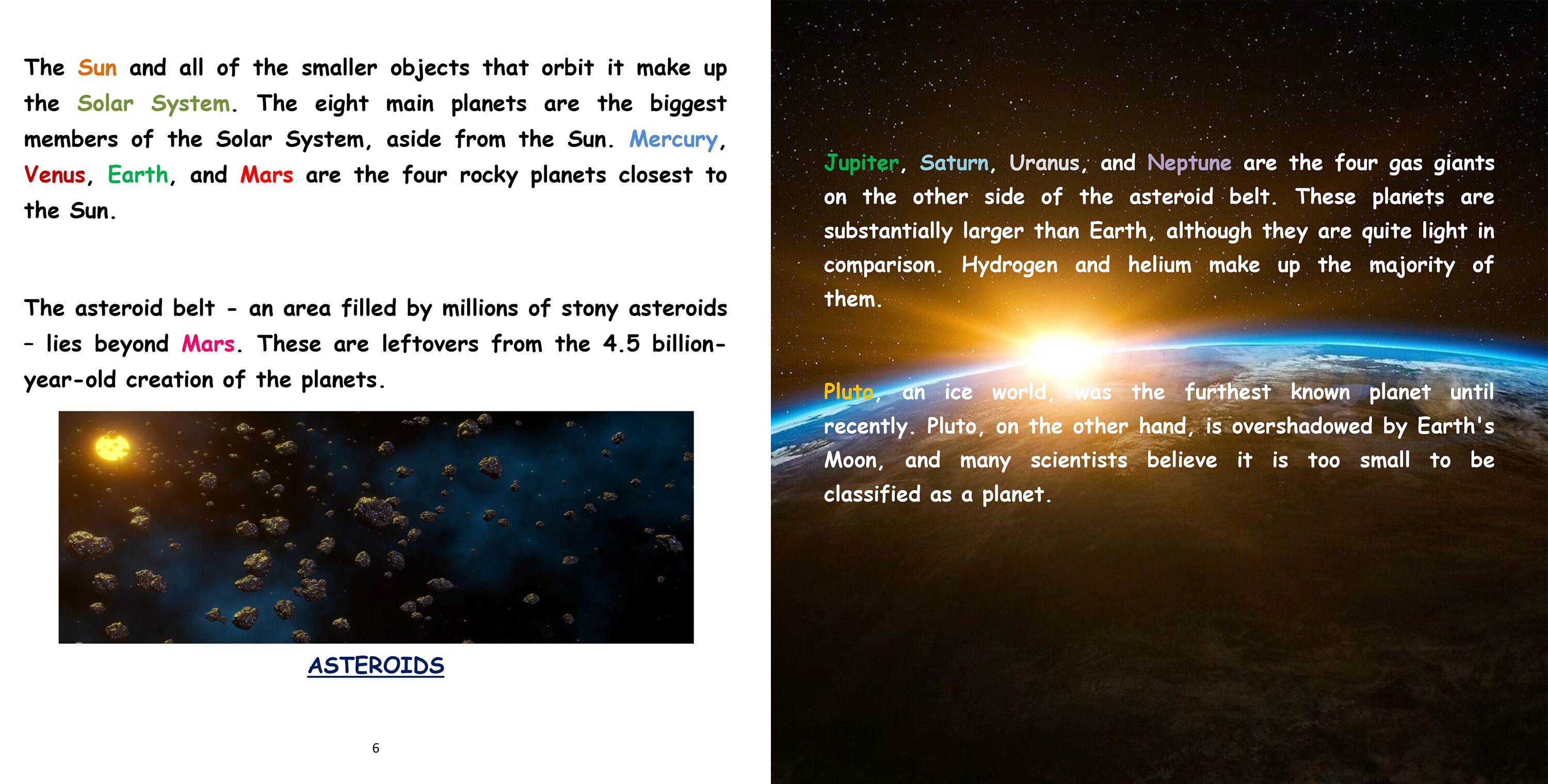 Solar System for Kids an Overview Digital Book : Brief Introduction to ...