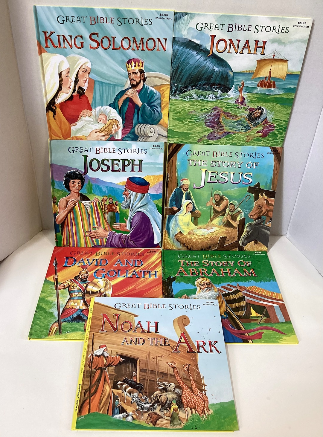 Lot of 7 Great Bible Stories Baronet Children's Books 1993 - Etsy
